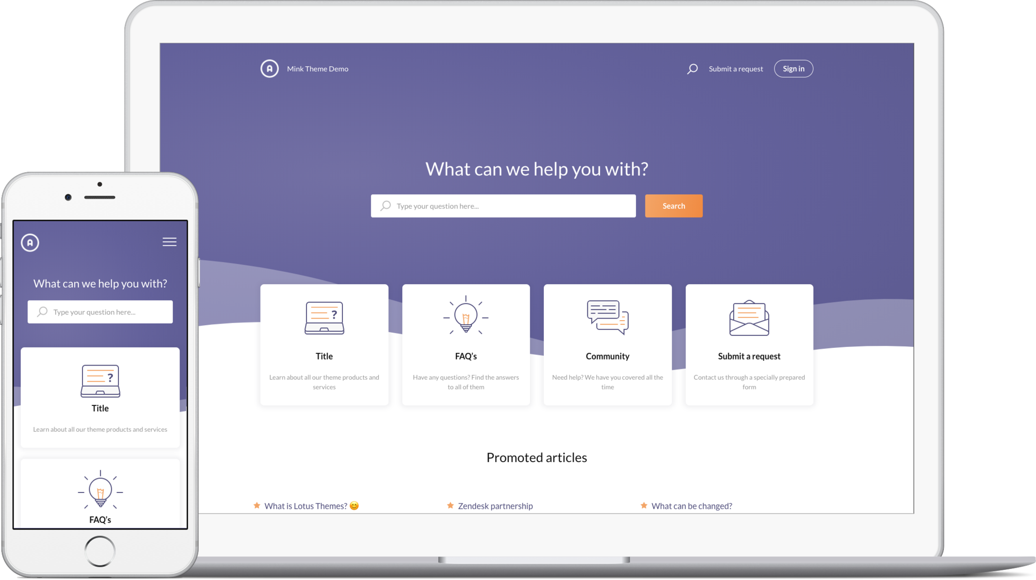 Lotus Themes, Zendesk partner help center theme for Zendesk